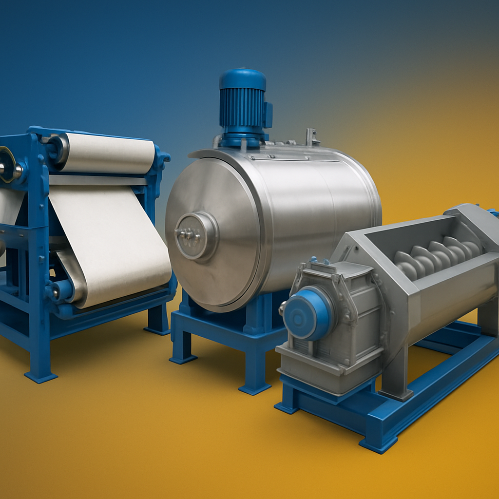 Solids Dewatering Equipment Compared: Belt Presses, Centrifuges, and ...